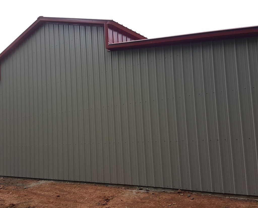 #501 42’W x 35’L x 12’H Vertical Roof Barn | Elite Metal Structures