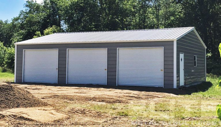 30’Wx40’Lx10’H Side Entry Metal Garage | Elite Metal Structures
